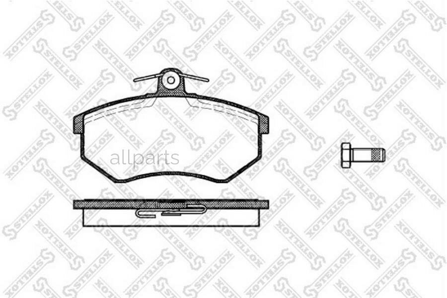 STELLOX 145010SX колодки дисковые п.1\Chery, Audi 90 2.0/2.2/1.6TD 84-87, VW Golf GTi 1.8 86-89