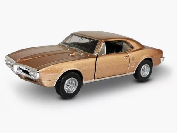 Модель машины WELLY 1:38 Pontiac Firebird 1967, пруж. мех, золото