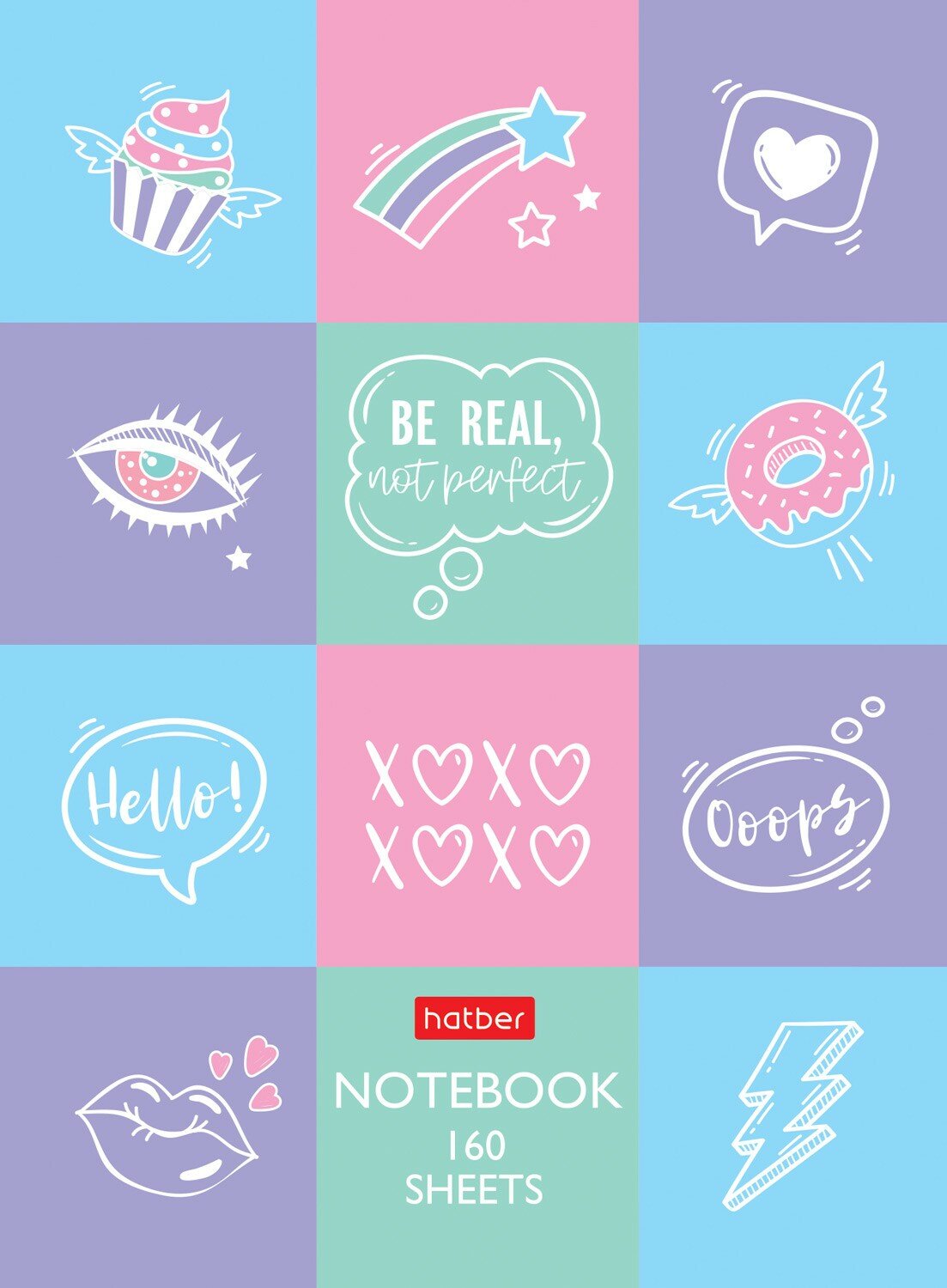 Бизнес-блокнот Нежность вокруг, 160 листов, А6, клетка