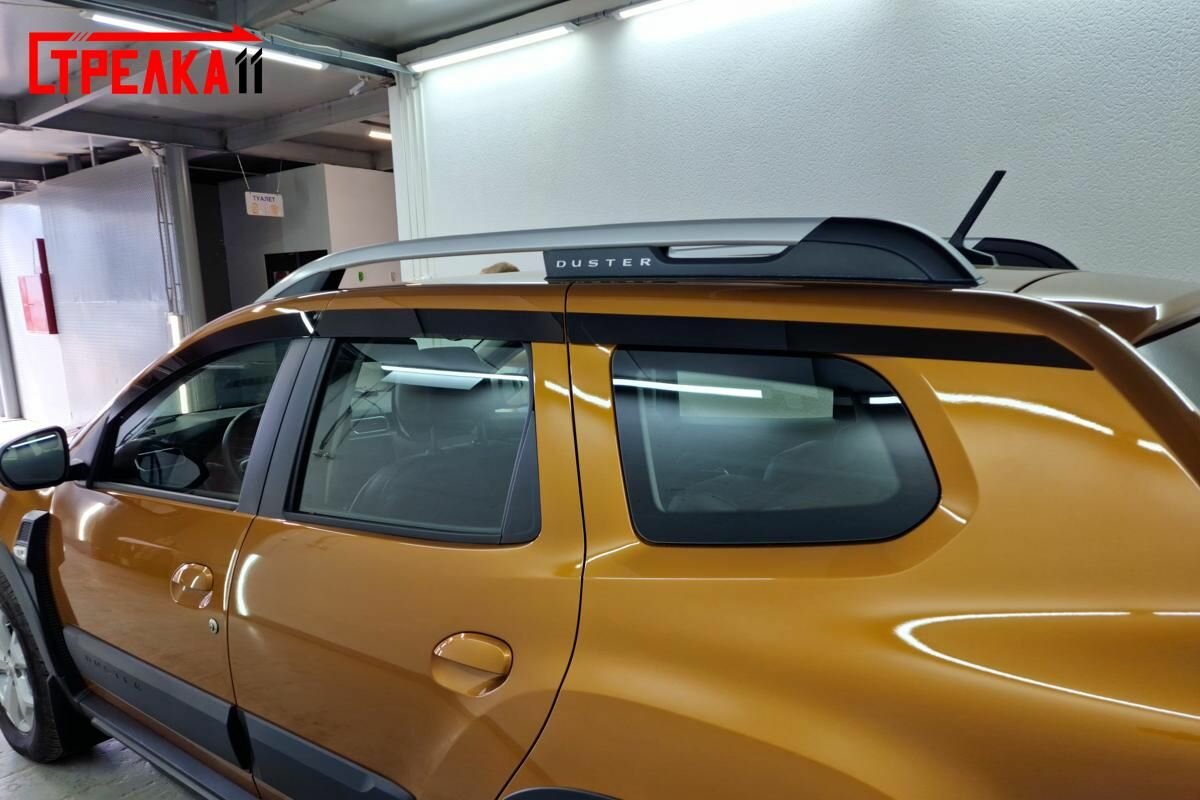 RENAULT DUSTER (II) 2020-н. в. - 2D Дефлекторы окон черные
