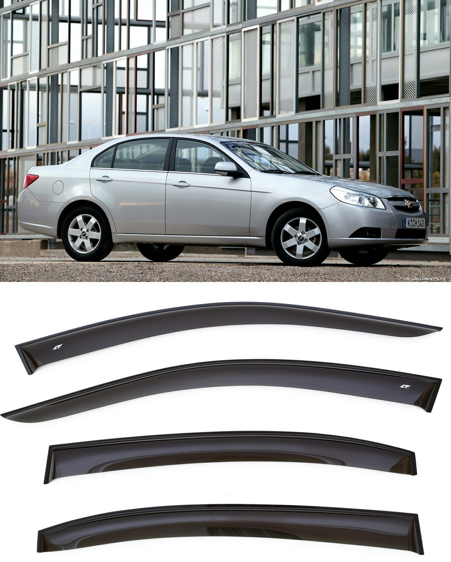 Дефлекторы боковых окон CHEVROLET Epica Шевроле Эпика седан (2006-2012)