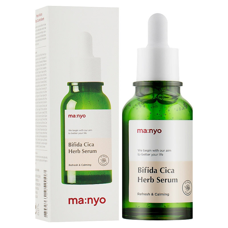 Manyo Factory Bifida Cica Herb Serum успокаивающая сыворотка против воспалений, 50 мл