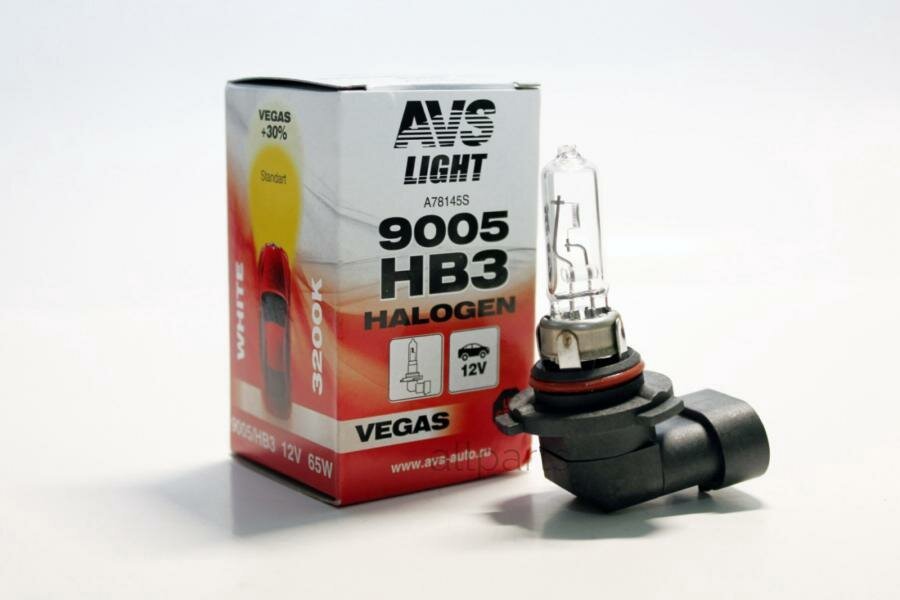AVS A78145S лампа! (HB3/9005) 65W 12V Vegas 1шт.\