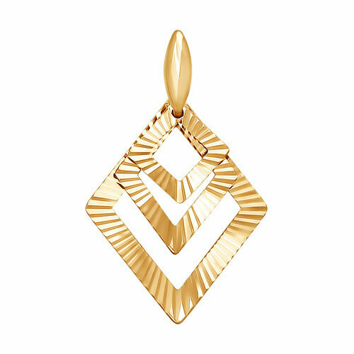 Подвеска, красное золото, 585 проба