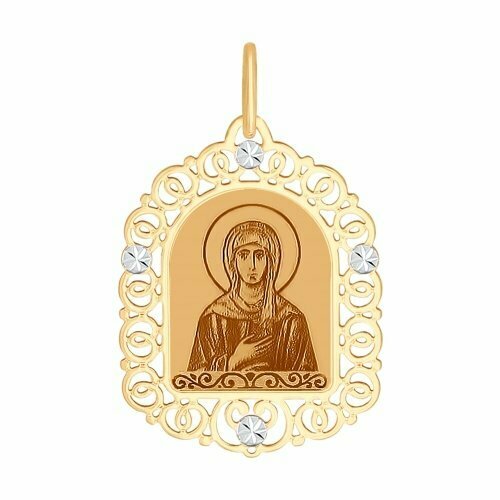 Подвеска, красное золото, 585 проба