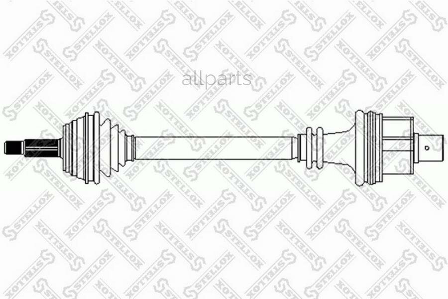 STELLOX 1581020SX привод правый! 721mm ABS, 21067\ Renault Clio II/Kangoo 1.1-1.6 98>