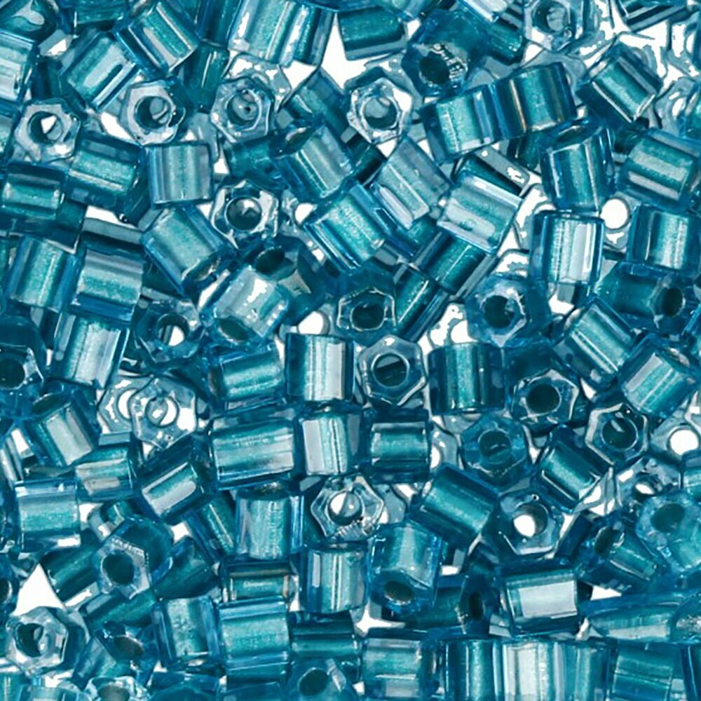 Бисер TOHO 11/0, Hexagon, №4, 2,2 мм, 5 штх5 г, №0377, бирюзовый