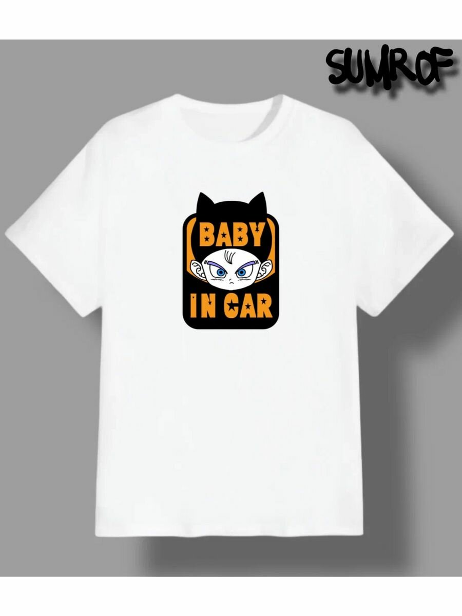 Футболка кот baby in car