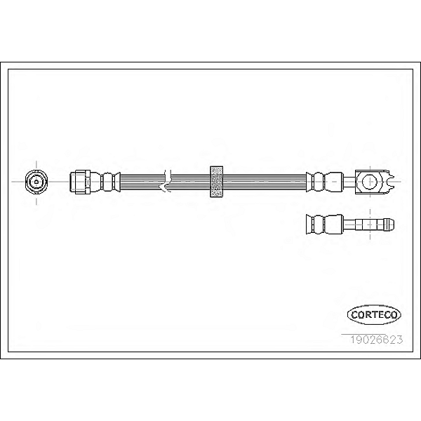 CORTECO 19026623 (19026623_CO / 3A0611701 / 6N0611701) l=380\ VW Passat (Пассат) / polo, Seat (Сеат) arosa 1.0-1.9 88-04