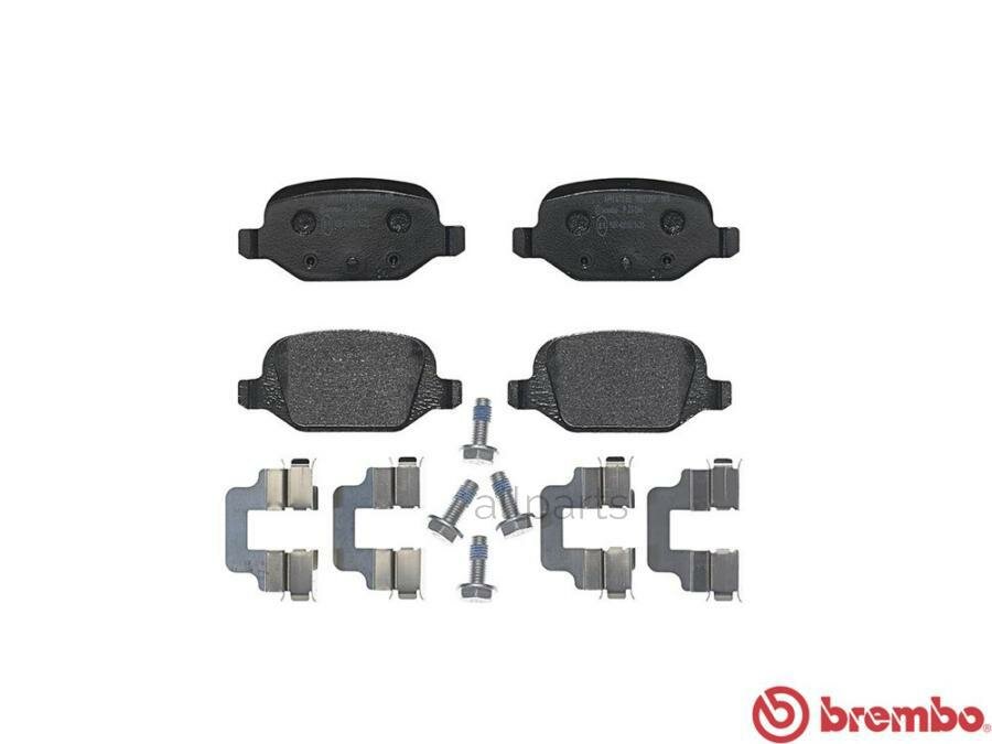 BREMBO P23064 колодки тормозные дисковые К-Т, ABARTH 500 / 595 / 695 (312) 01/08- / ABARTH 500C / 595C / 695C (3