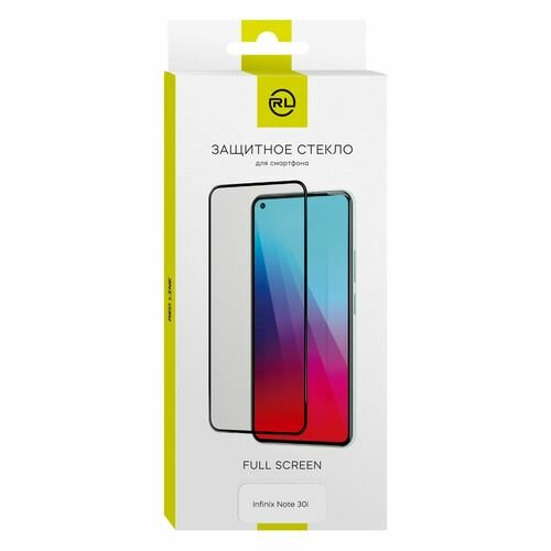 Защитное стекло для экрана Redline для Infinix Note 30i 2.5D, 1 шт, с аппликатором для разглаживания, черный [ут000036735]