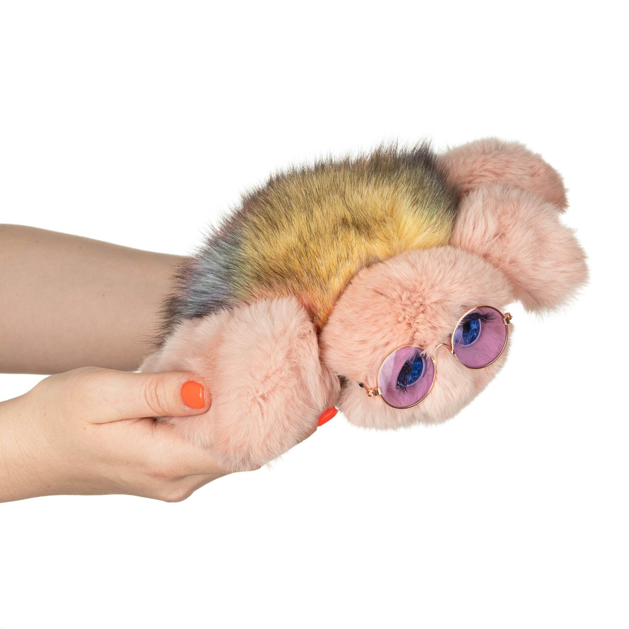 Мягкая игрушка паук Holich Toys из натурального меха Тарантул розовый, мягкие игрушки, игрушки для детей, детские игрушки, игрушки для девочек, игрушки для мальчиков