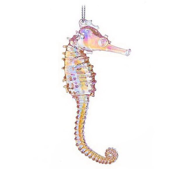 Елочная игрушка Морской Конек - Mare di Madreperla 9 см, подвеска, Kurts Adler, T2402-1