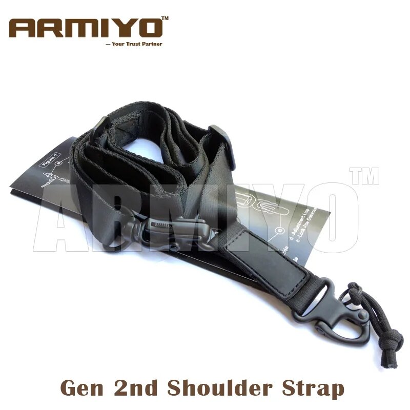 Тактический ремень для оружия Armiyo Gen 2nd, черный S2