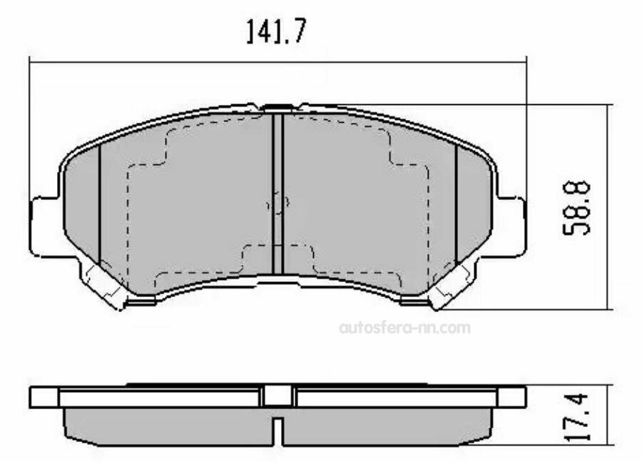 FREMAX FBP1585 колодки дисковые передние!\ Nissan Qashqai/X-trail all 07>/Maxima 09-11