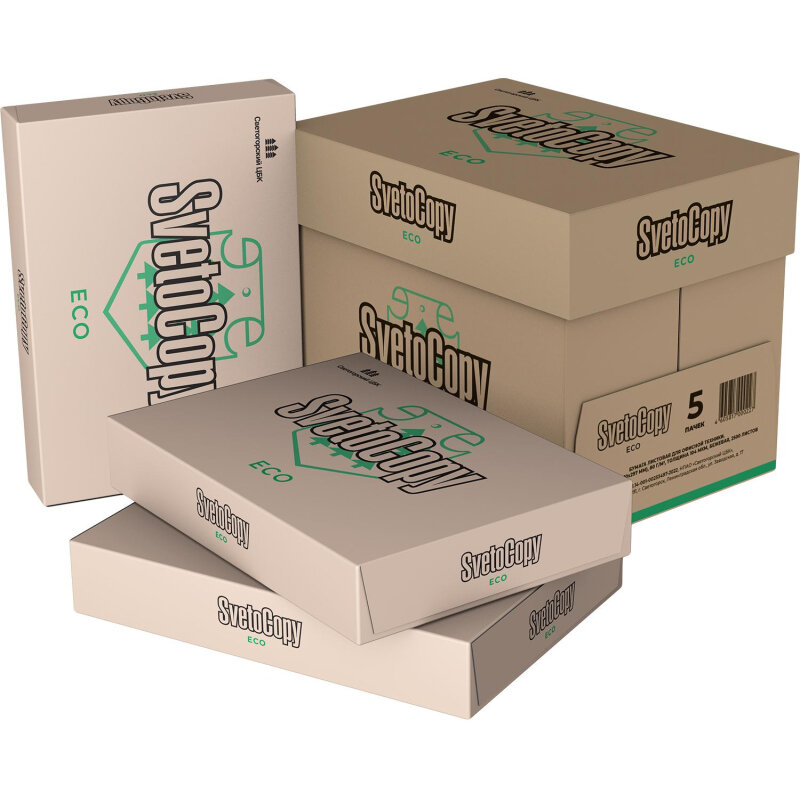 Бумага офисная SvetoCopy ECO (А4, марка Сэ, 80 г/кв. м, 500 л) SvetoCopy 1556235 SvetoCopy арт. 1556235