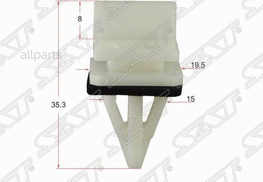 SAT ST-KJ-1059 Клипса (молдинга кузова HONDA (Продажа по 10шт))