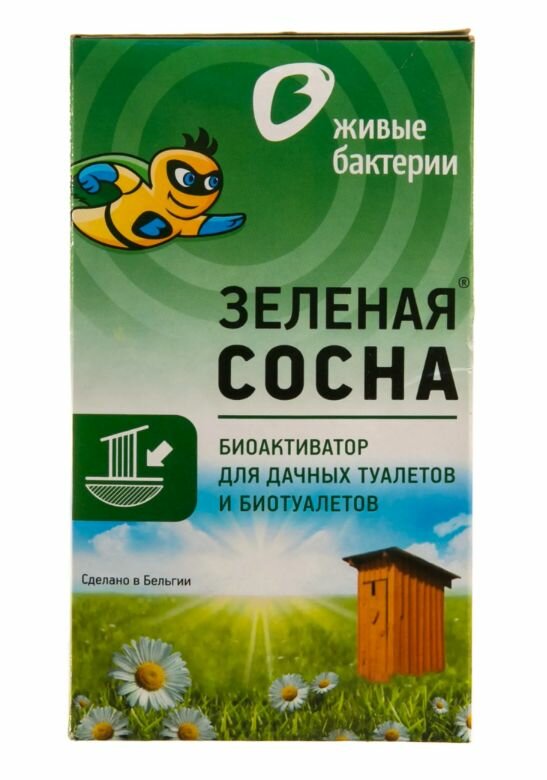 Биоактиватор для выгребных ям Зеленая сосна 12 доз 300 г