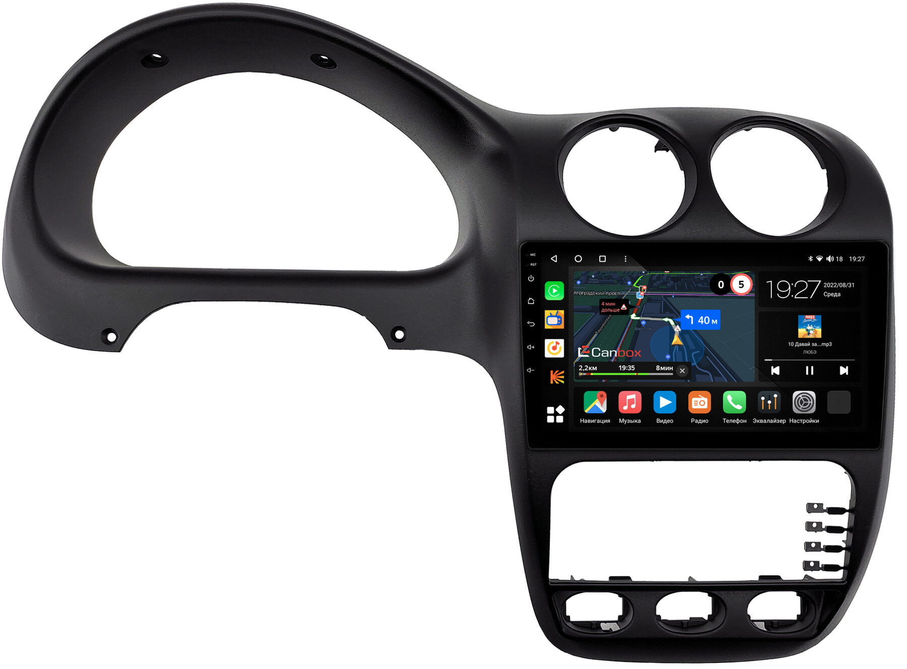 Штатная магнитола Canbox M-Line 4542-9-1303 для Daewoo Matiz 2000-2015 на Android 10 (4G-SIM, 4/64, DSP, QLed)