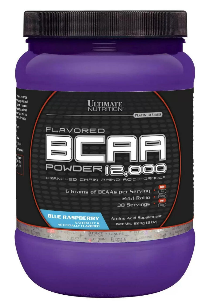 Ultimate Nutrition BCAA Powder 12000 228 г, вкус ежевика