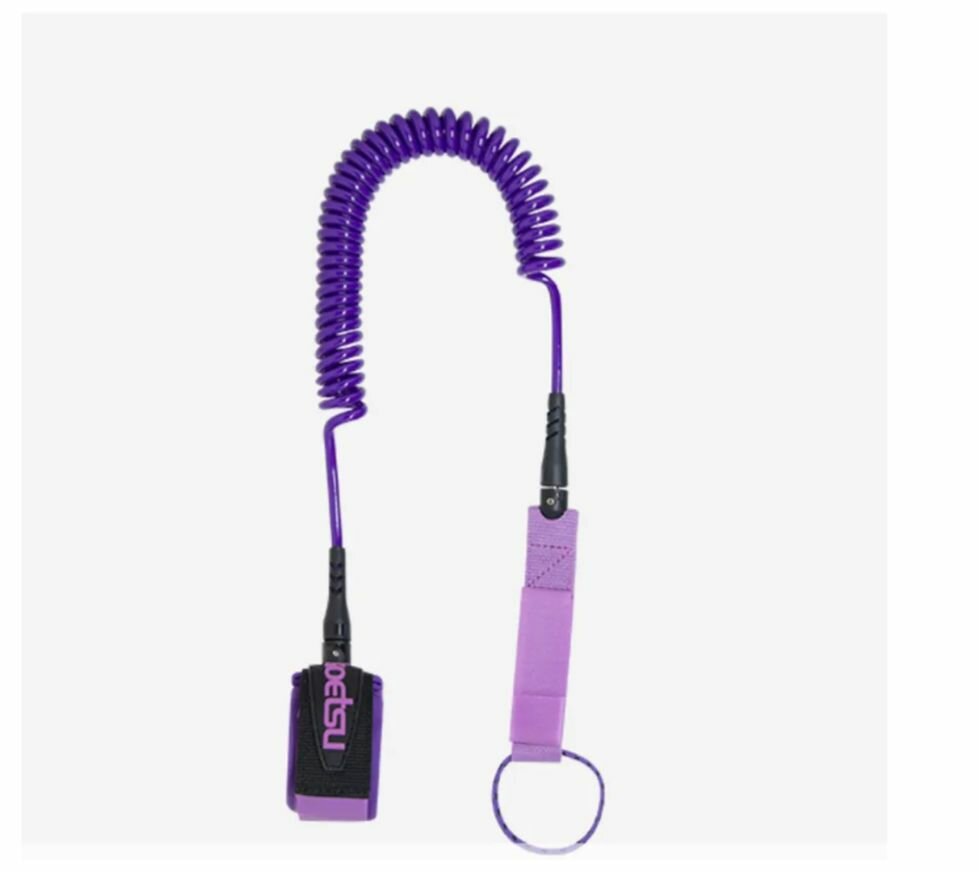 Страховочный трос Koutsu для Sup-доски(Sup board) Лиш для Sup / байдарки/ каякинга, фиолетовый