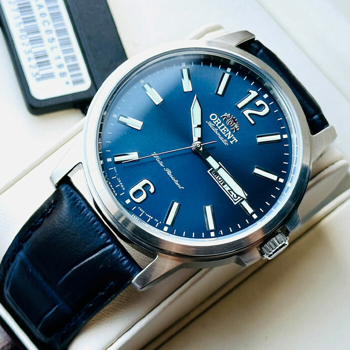 Наручные часы ORIENT Automatic, синий, серебряный — фото 1