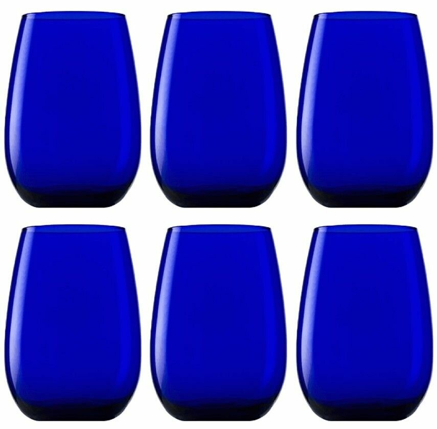 Набор стаканов Stolzle Elements (465 мл), 6 шт, синий