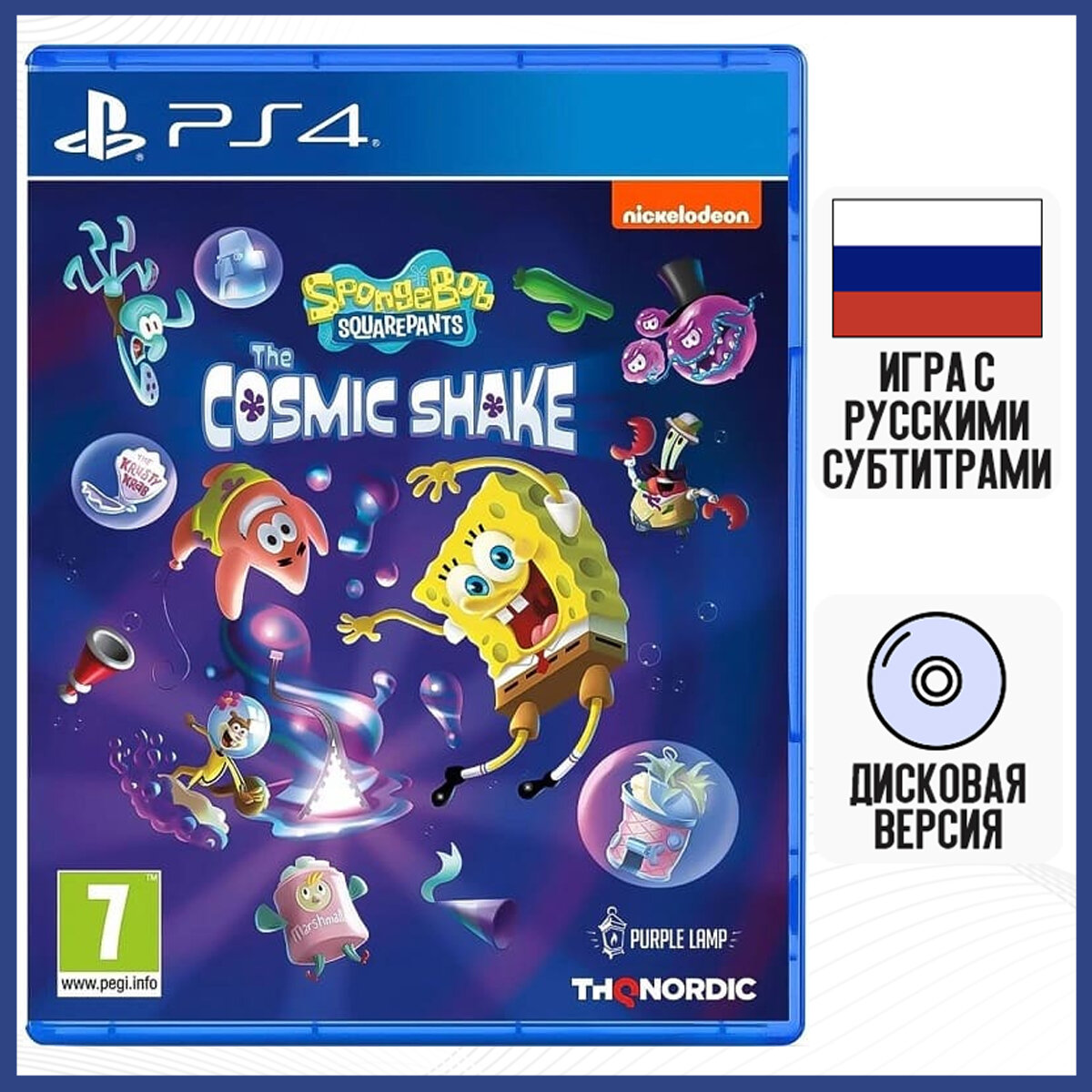 Игра SpongeBob SquarePants: The Cosmic Shake (PS4, русские субтитры)
