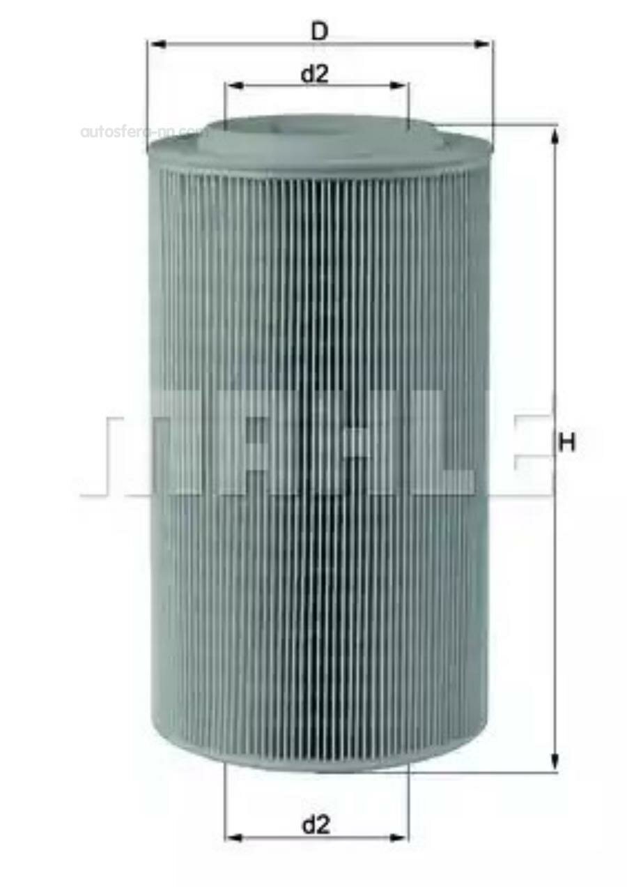 MAHLE LX2059 Элемент фильтрующий воздушного фильтра арт. LX 2059 MAHLE