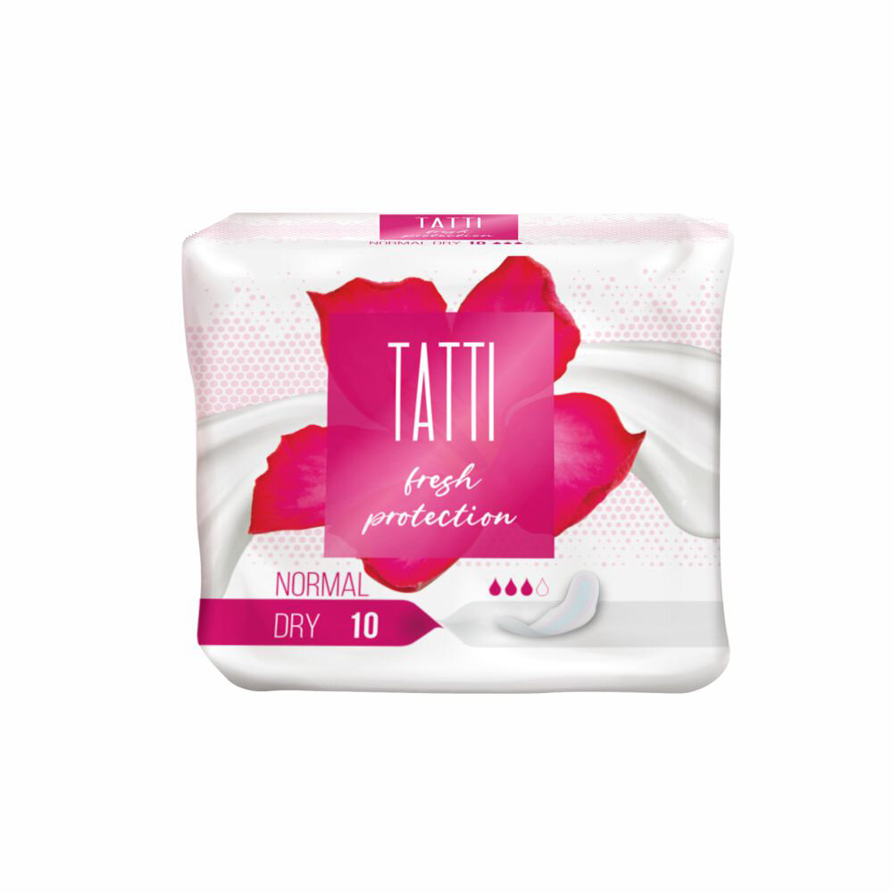 Прокладки гигиенические Tatti Ultra, normal dry, 3 капли из 4, 10шт