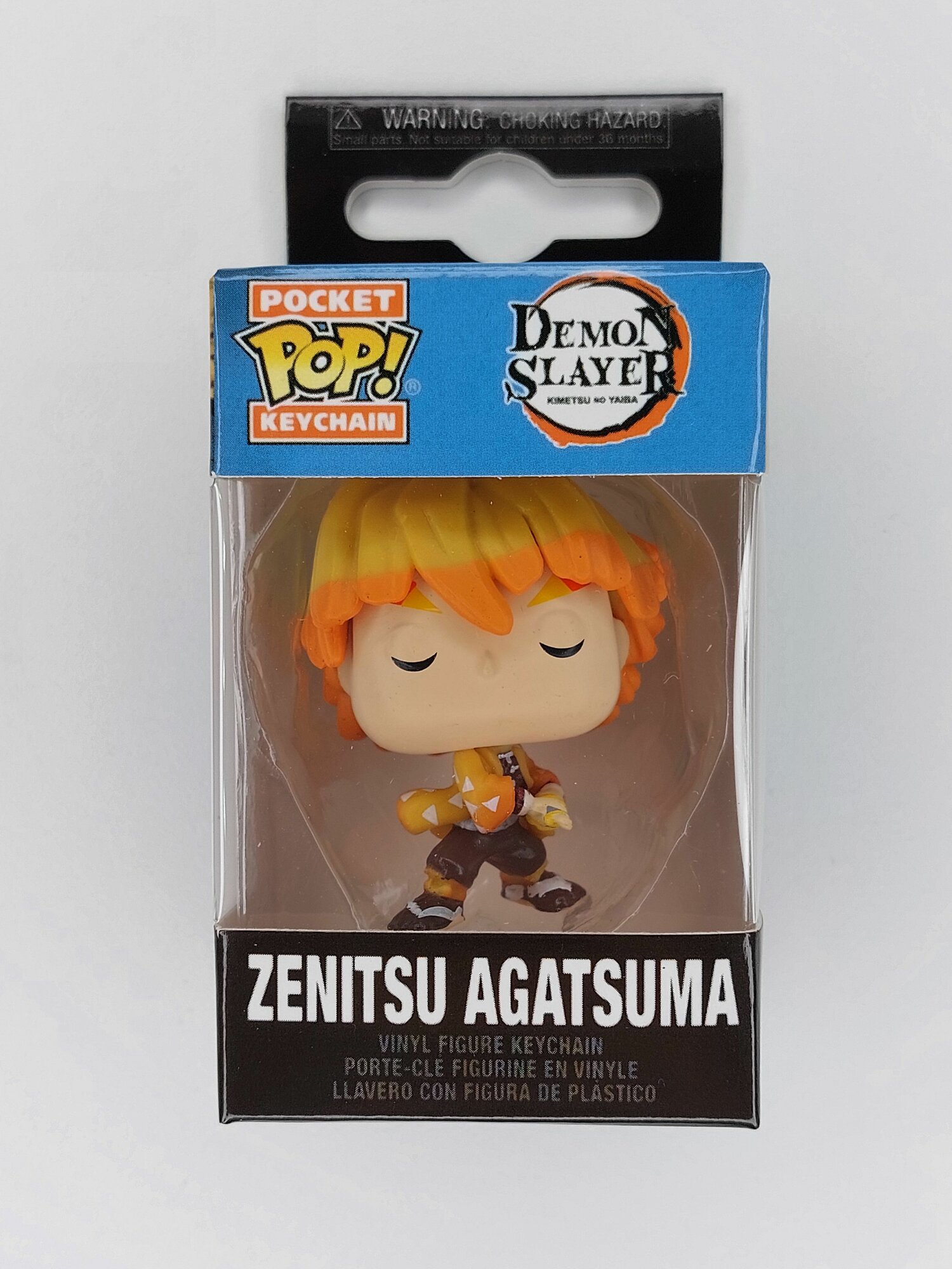 Брелок keychain Зеницу Агацума из аниме Истребиль демонов Клинок рассекающий демонов DEMON SLAYER ZENITSU AGATSUMA