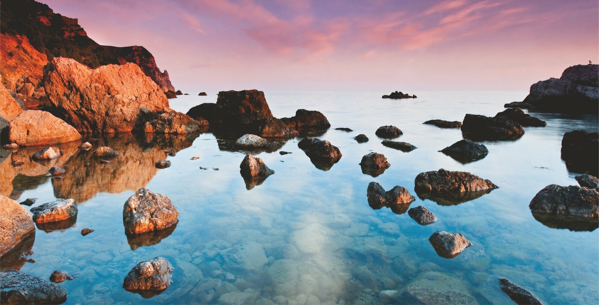 Фотообои "Симфония" бумажные На закате 210*200 см. (6 листов)