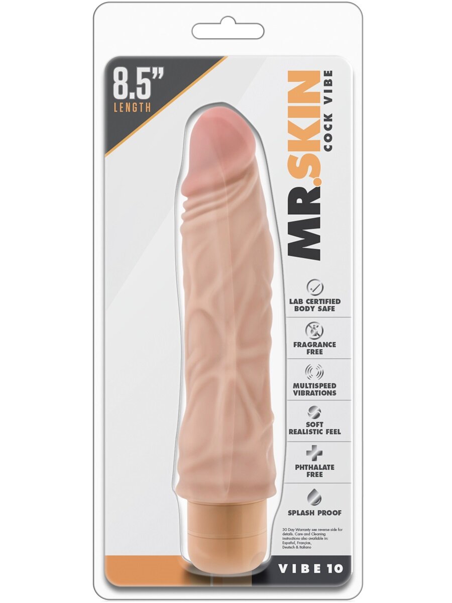 Вибратор многоскоростной "DR. SKIN COCK VIBE 10 FLESH" 18.5см