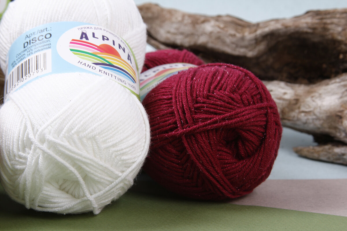 ALPINA DISCO пряжа хлопок 86% полиамид 14% 50 г 150 м для вязания одежды и аксессуаров цвет №05 серый (1шт)