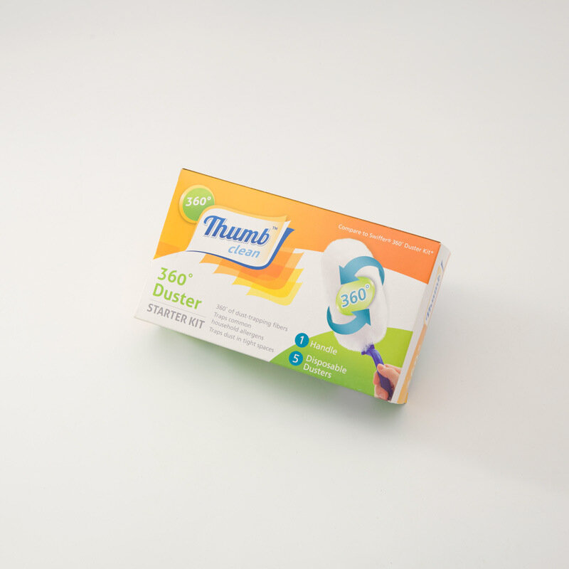 Электростатическая щетка для пыли, двусторонняя круглая щетка для пыли с вращением на 360 градусов, нетканая щетка для