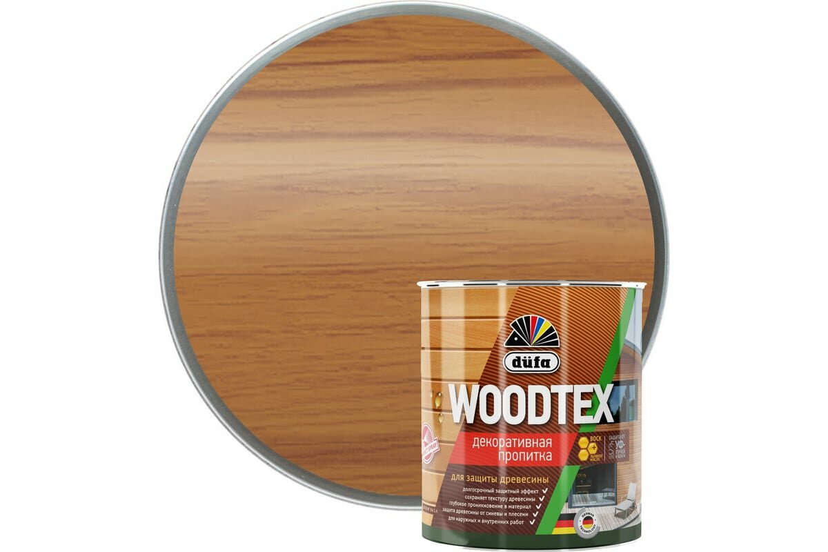 Dufa Пропитка Wood Tex тик 0,9л Н0000006086
