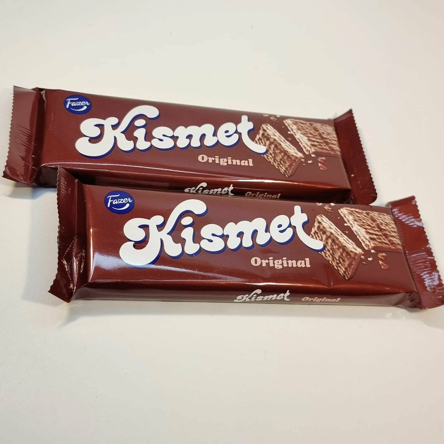 Шоколадные вафли Fazer "Kismet" с нугой (55х2) 110 г 2 шт (Из Финляндии)