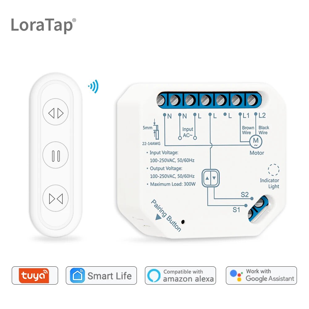 LoraTap Модуль управления шторами, Single Channel