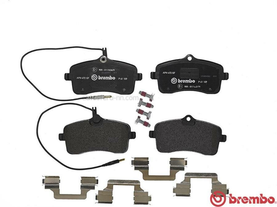 BREMBO P61109 ( P 61 109 ) К-т дисков. тормоз. колодок Peugeot 407 1.8i/1.6HDi 04