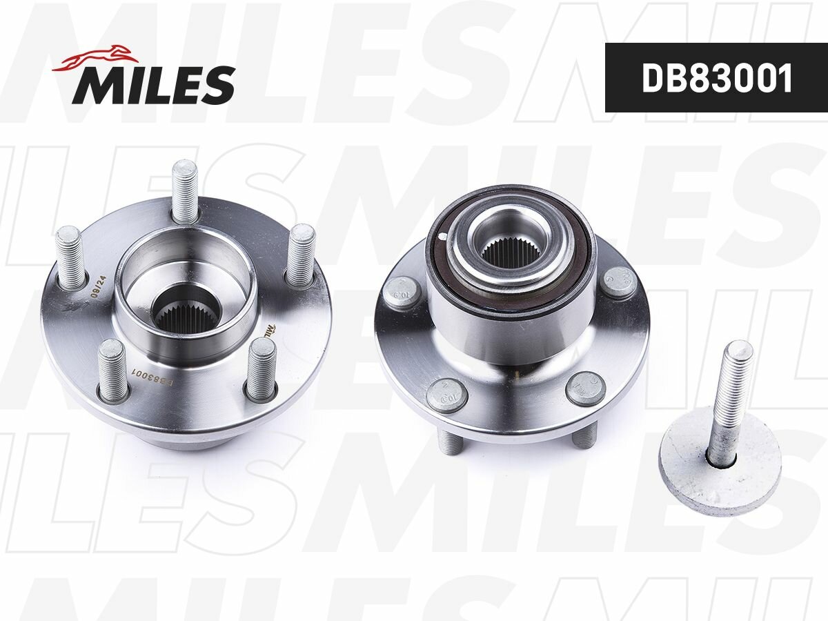 MILES Ступица колеса передняя с подшипником FORD FOCUS II/C-MAX 03- (SKF VKBA3660) DB83001