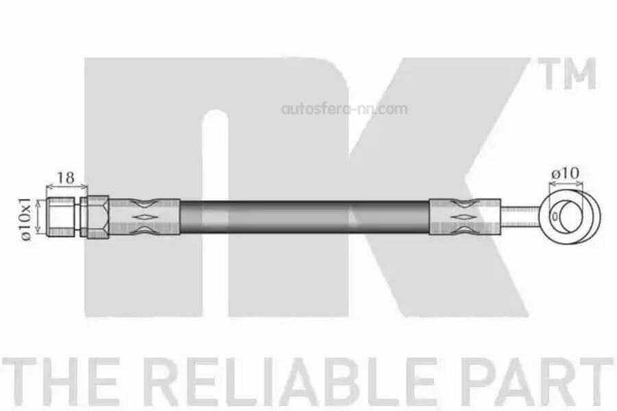 NK 855020 Шланг тормозной передний