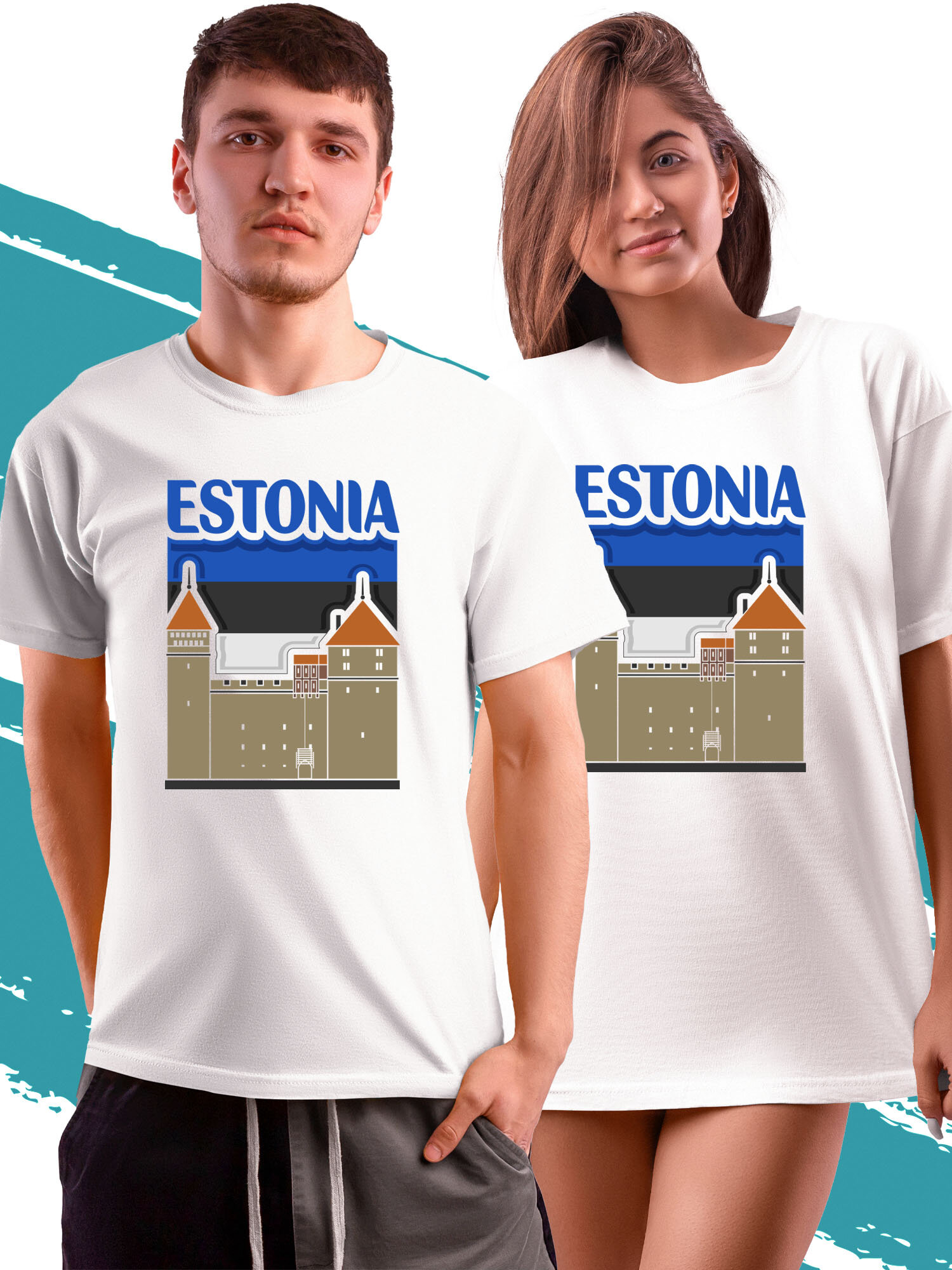 Футболка флаг Эстонии Estonia