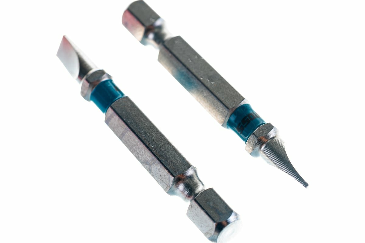 GROSS Набор бит SL 5x50 мм из стали S2, 2 шт, универсальные биты для шуруповёртов