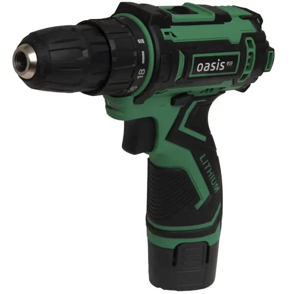 Дрель-шуруповерт аккумуляторная Oasis Eco ASB-12S, 12 В Li-ion 2x1.5 Ач