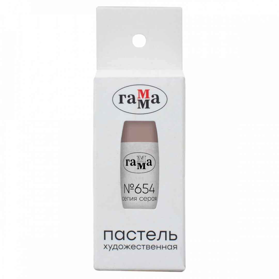 Пастель художественная Гамма, сепия серая №654, картон. упак, европодвес