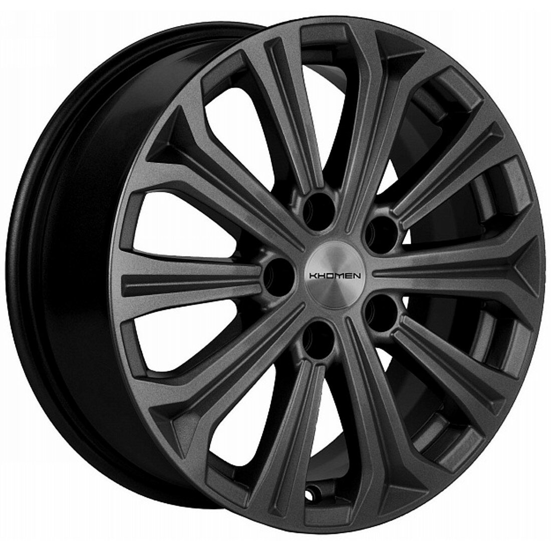Колесный диск Khomen Wheels KHW1610 6,5x16 5x108 ET50 63,3 Black литой для автомобиля