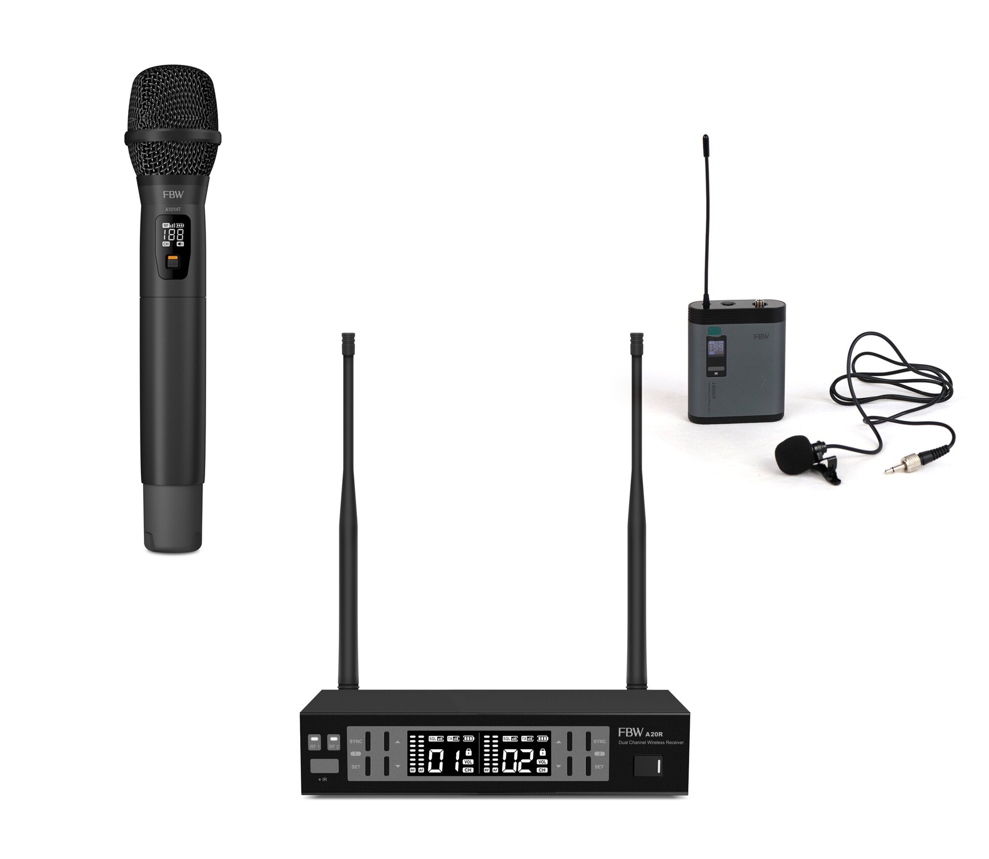 Радиосистема FBW A2S-MIX1 (в комплекте A20R, A100BT и A101HT)