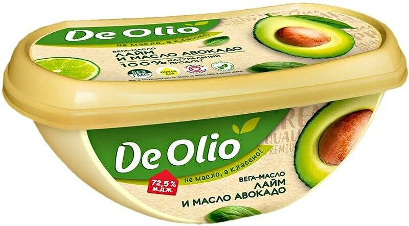 Упаковка из 12 штук Крем De Olio лайм и масло авокадо 220г