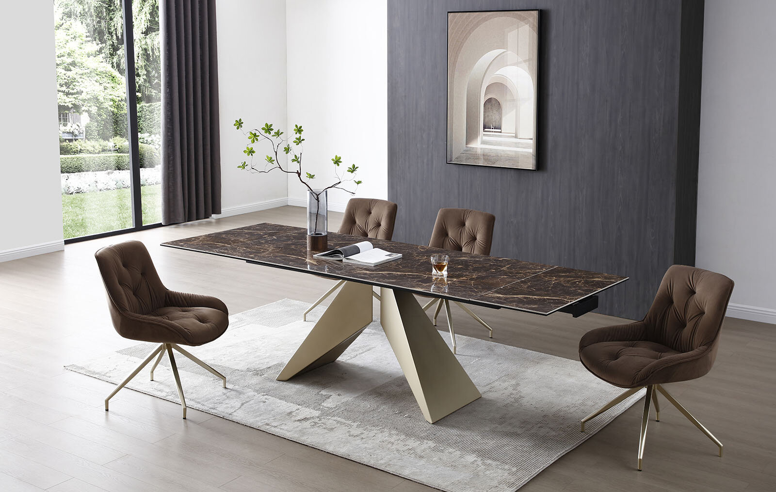 Стол Luxor + 4 стула Joely