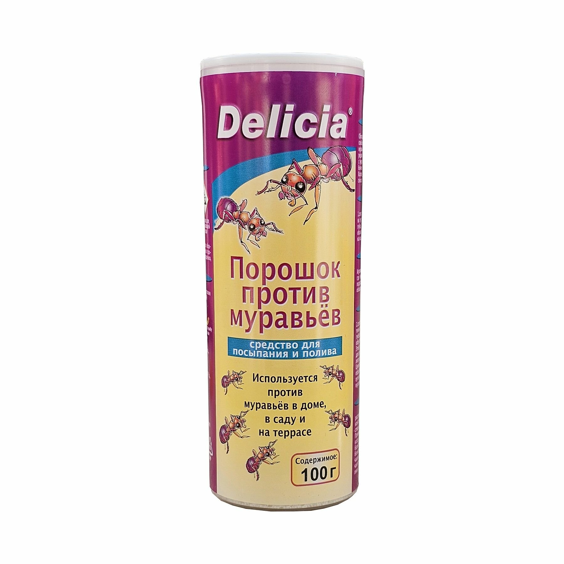 Delicia порошок против садовых и домашних муравьев, 100 г